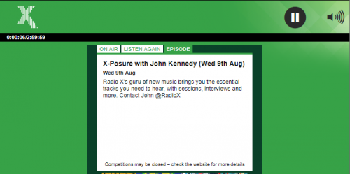 CATCH UP WITH RADIO X INTERVIEW PLUS FIRST PLAY OF NEW TRACKS FROM ...